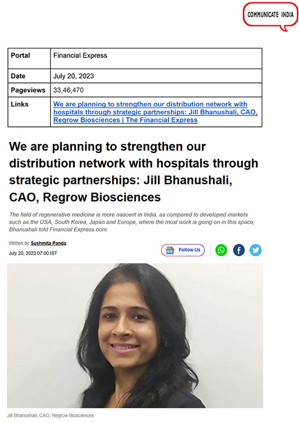 REGROW BIOSCIENCES PVT.LTD